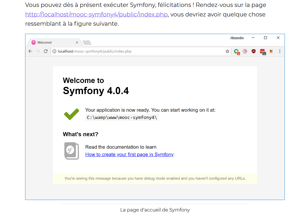 probléme cours Symfony sur openclassrooms - Symfony 3 ou Symfony 4 par baldovino - page 1 ...